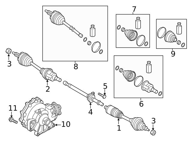 49560-T1600 - Cv Intermediate Shaft - 2021-2023 Genesis | OEM Hyundai ...