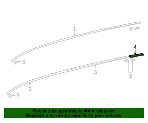75554-08010 - Drip Molding - 2021-2023 Toyota Sienna | OEM Genuine ...