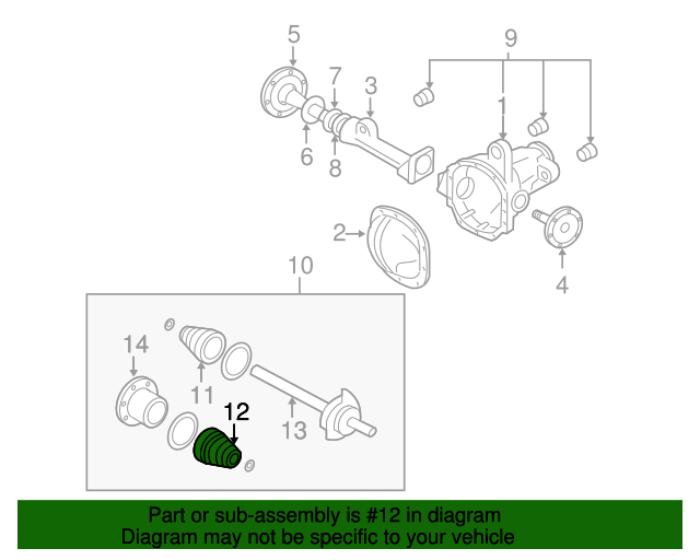2L1Z-3A331-AB - Cv Joint Boot 2003-2008 Ford | AutoNationParts.com