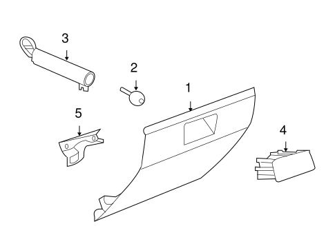 Glove Box for 2007 Dodge Caliber | TascaParts.com