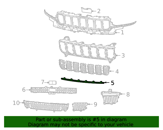 2022-2023 Jeep Filler Molding 68577398aa | TascaParts.com