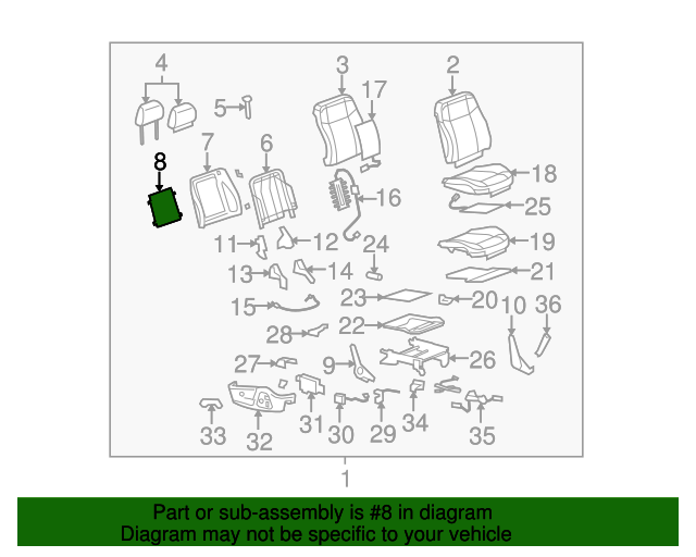 2006-2010 Hummer Ebony Front Seat Back Map Pocket 15875355 GM ...