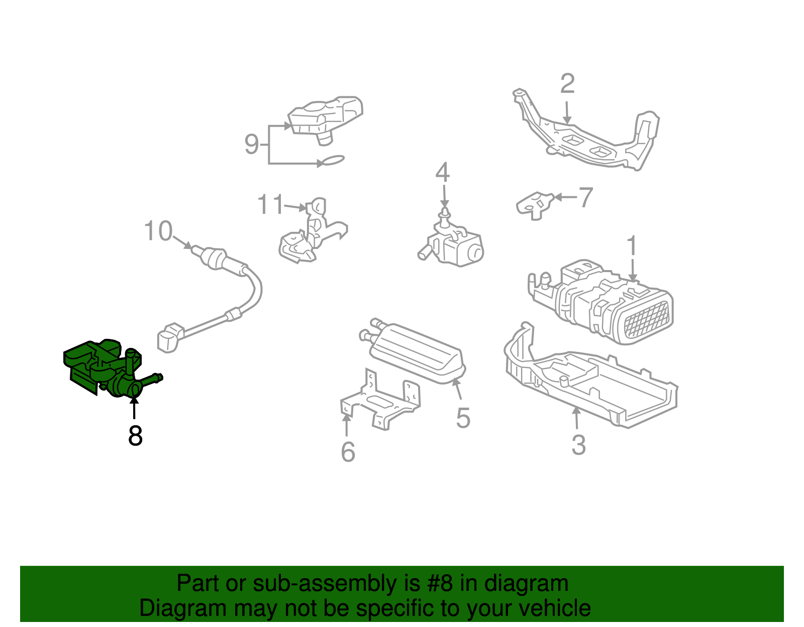 2003-2012 Honda Purge Solenoid 36162-RAA-A01 | OEM Parts Online