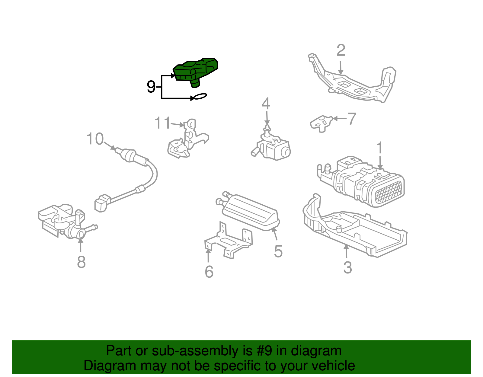 37830-PGK-A01 - 2001-2006 Honda - Sensor Assembly Map | Genuine Honda Parts