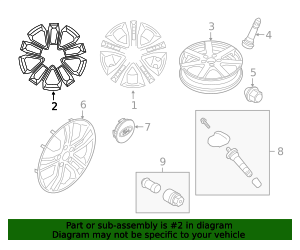 2020-2021 Ford Escape Wheel, Alloy LJ6Z-1007-K | TascaParts.com