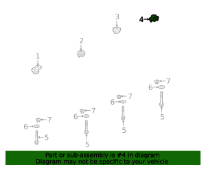 2019-2023 GM Body Mount Upper Location Number 3 Cushion 84771670 ...