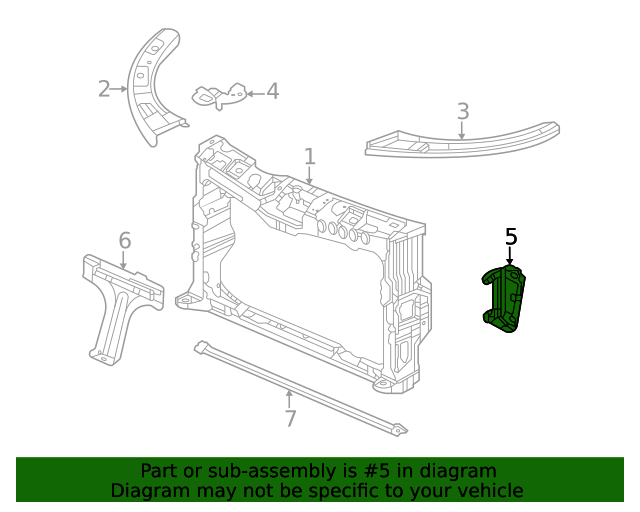 Stay L Front 71467-T20-A00 | OEM Parts Online