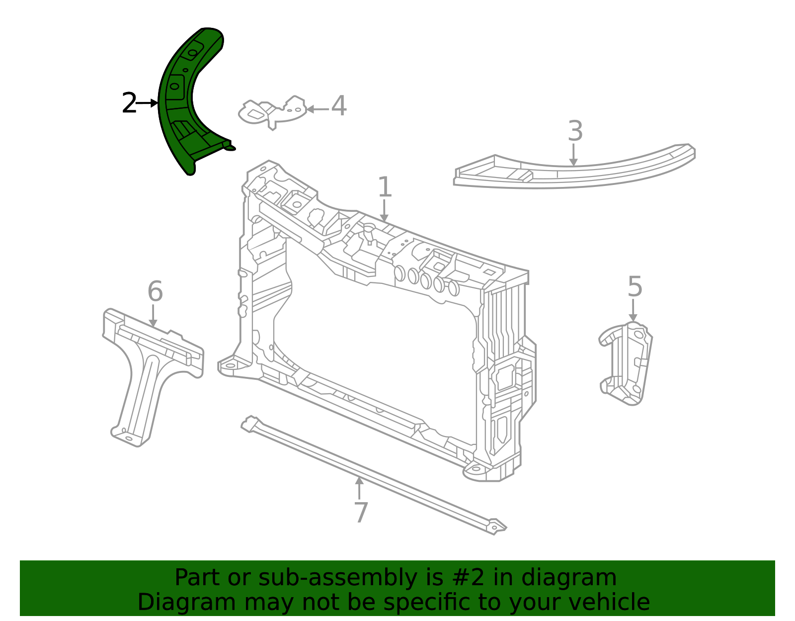 71415-T20-A00 - 2022-2025 Honda Civic - Side Support | Genuine Honda Parts