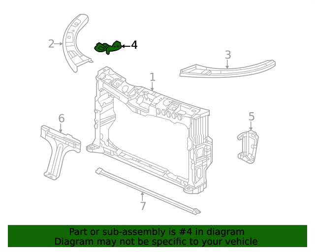 74123-T20-A00 - Stay Bracket 2022-2024 Honda Civic | Honda Parts Online
