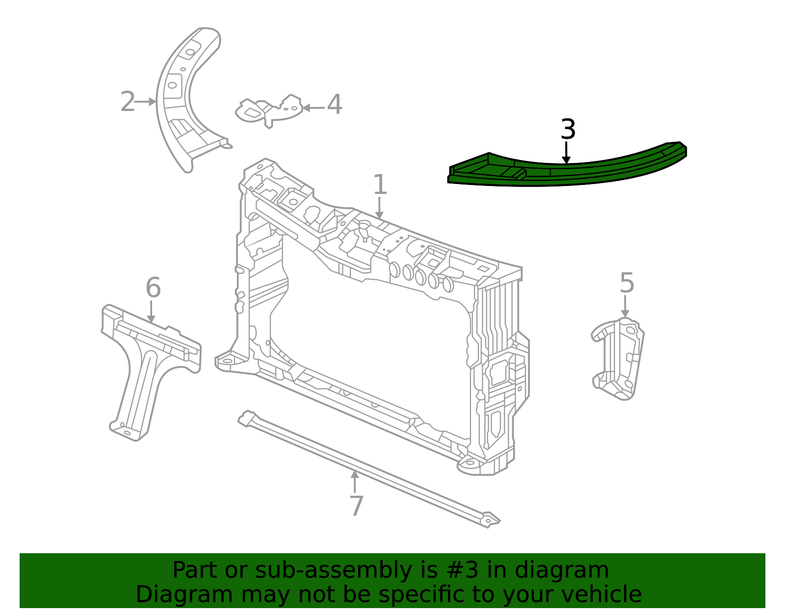 71465-T20-A00 - 2022-2025 Honda Civic - Side Support | Genuine Honda Parts