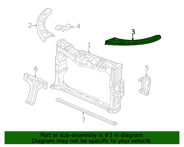 71465-T20-A00 - Side Support 2022-2024 Honda Civic | Honda Parts Online