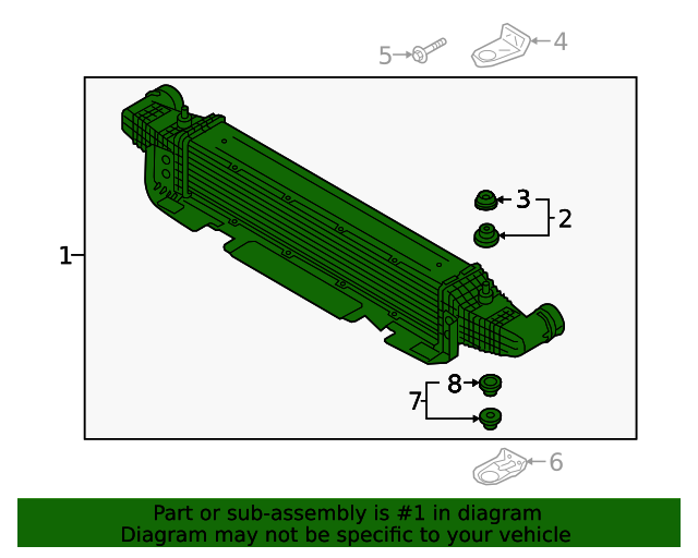 2019-2022 Genesis G70 Inter-Cooler 28270-3L220 | QuirkParts
