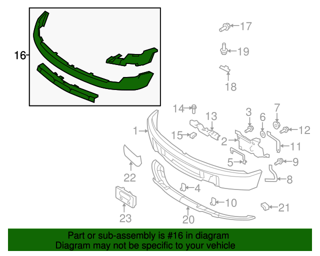 Genuine OEM Ford Part - Upper Filler DL3Z-17D957-APTM | Genuine OEM ...