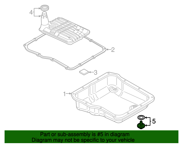24233099 - Automatic Transmission Fluid Pan Drain Plug 2008-2023 GM ...