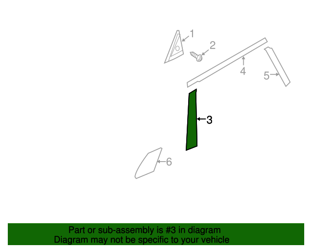 86381-B2000 - Black Out Tape 2014-2019 Kia | Kia.Parts Store