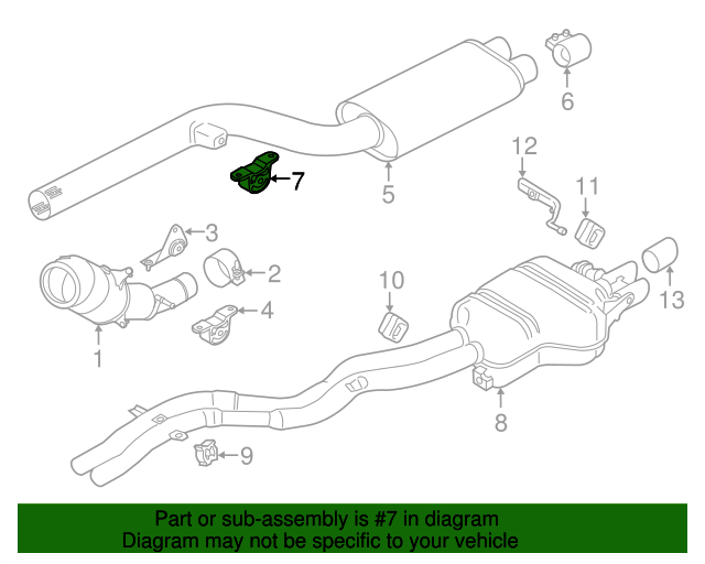 18307802829 - 2009-2018 BMW Front Pipe Rubber Mount (18-30-7-802-829 ...