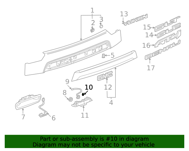 2021-2023 GM Rearview Camera Washer Nozzle 84374669 | GMPartsDirect.com