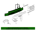 2021-2024 GMC Applique Panel 84939105 GM | GMPartsDirect.com