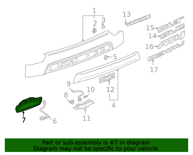2021-2023 GM Switch Cover 85544038 | TascaParts.com