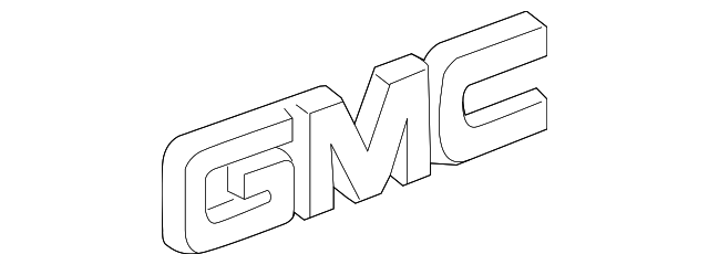 2020-2024 GMC Red Liftgate Emblem 84689767 GM | GMPartsDirect.com