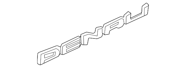 2021-2024 GMC Chrome Liftgate Marketing Name Plate 84267912 GM ...