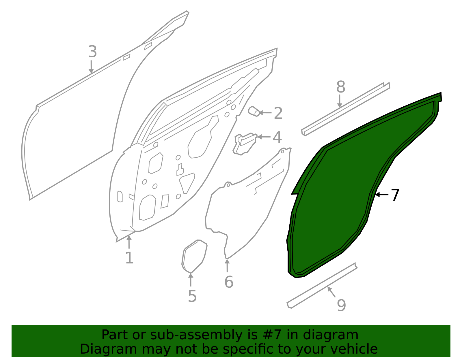2019-2025 Nissan Altima Door Weather-Strip 82831-6CA0B | Nissan Parts ...