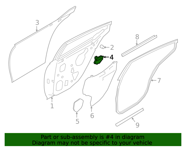 2019-2021 Nissan Altima Pad - Passenger Side (RH) 82858-6CA0A ...