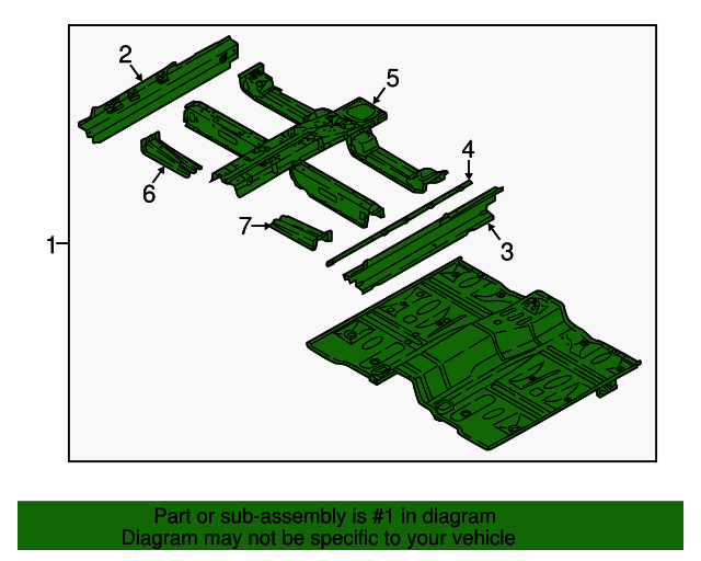 65100-D9000 - Floor Pan Assembly - 2017-2019 Kia Sportage | Kia Auto Parts
