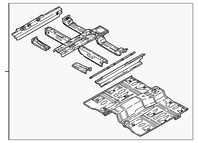 65100-D9000 - Floor Pan Assembly - 2017-2019 Kia Sportage | Kia Auto Parts