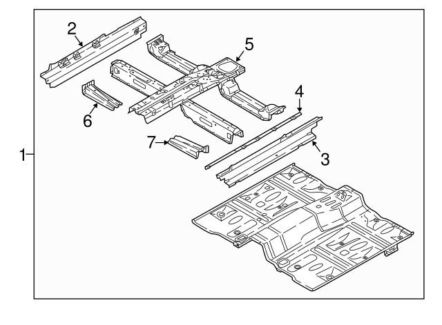 2017-2021 Kia Sportage Inner Sill - Driver's Side (LH) 65271-D3000 ...