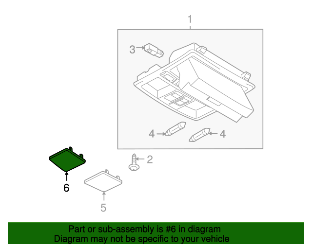 2008-2015 Mazda CX-9 Reading Lmp Lens TD14-51-311A | Mazda-Parts