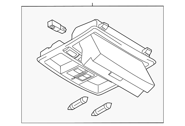 2010-2015 Mazda CX-9 OEM NEW 2010-15 Mazda CX-9 Overhead Panel Center ...
