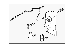 2017-2020 Jaguar F-Type Washer Reservoir T2R32249 | JaguarParts.com