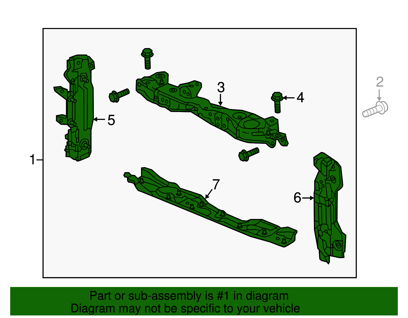 OEM 2018-2020 Honda Fit Radiator Support 60400-T5R-A50ZZ | Honda ...