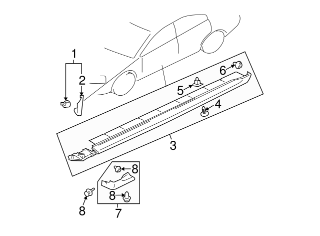 Genuine OEM Front Extension Part# 6512A450 Fits 2007-2010 Mitsubishi ...