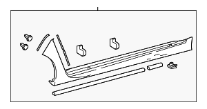 75860-30450-A0 - Rocker Molding - 2016-2020 Lexus GS F | DiscMonster
