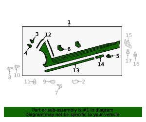 75860-30450-A0 - Rocker Panel Guard 2016-2020 Lexus GS F ...