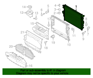 2011-2018 Porsche Cayenne Radiator 958-106-132-00 | OEM Parts Online