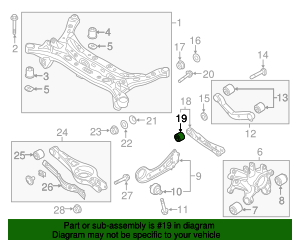 2016-2019 Hyundai Sonata Lateral Arm Bushing 52740-D4500 | OEM Parts Online