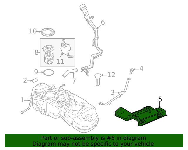 2021-2023 Nissan Rogue Tank Shield 17285-6RR0A | OEM Parts Online