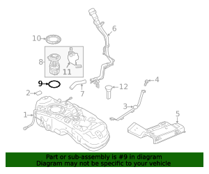 2011-2024 Nissan Fuel Pump Gasket 16618-1KC0A | Temecula Nissan Parts