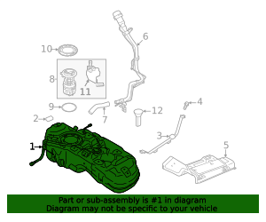 2021 Nissan Rogue Fuel Tank 17202-6RR0A | Parts for Nissans