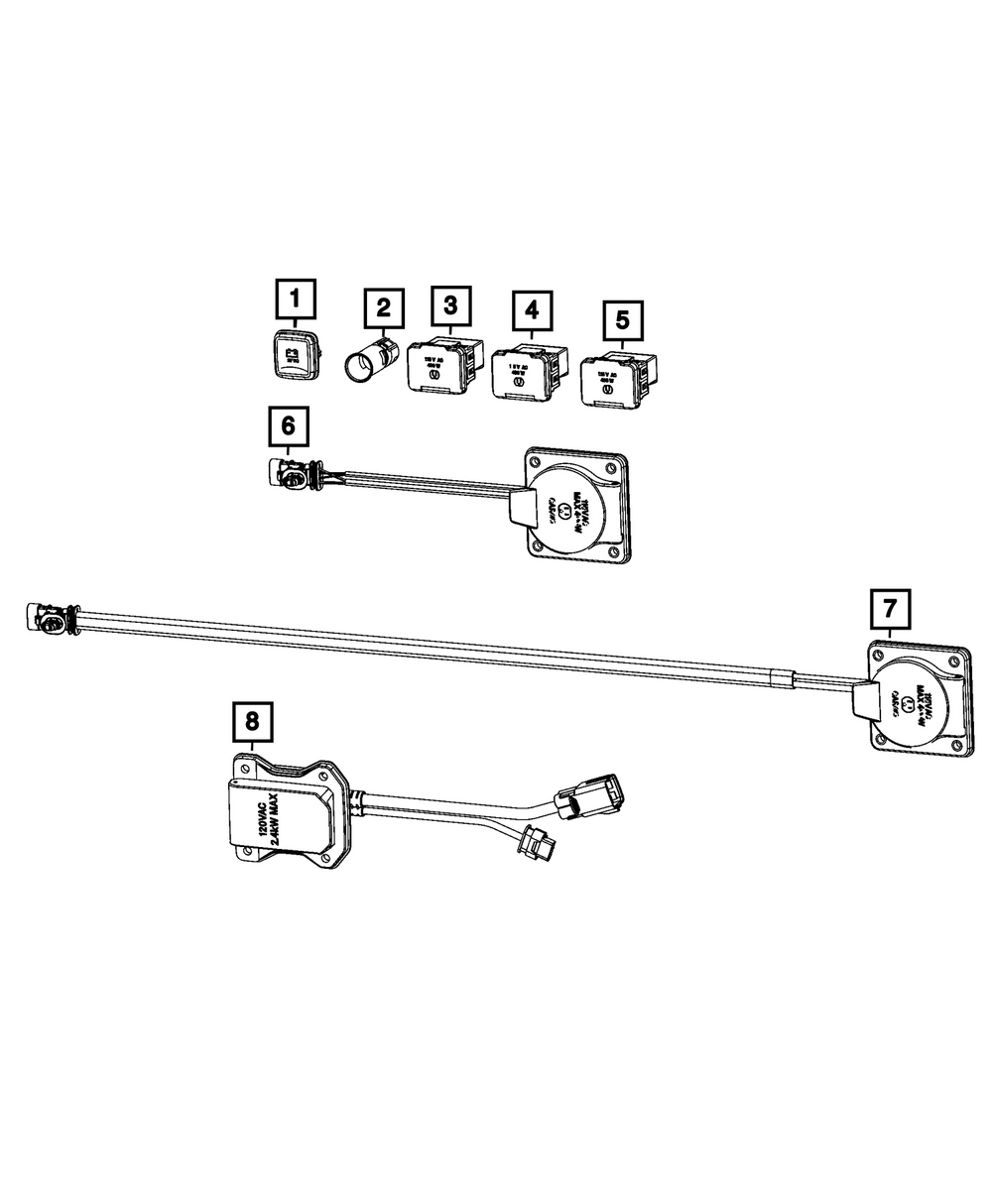 2021-2025 Ram Inverter Power Outlet 68519993AB | Mopar eStore