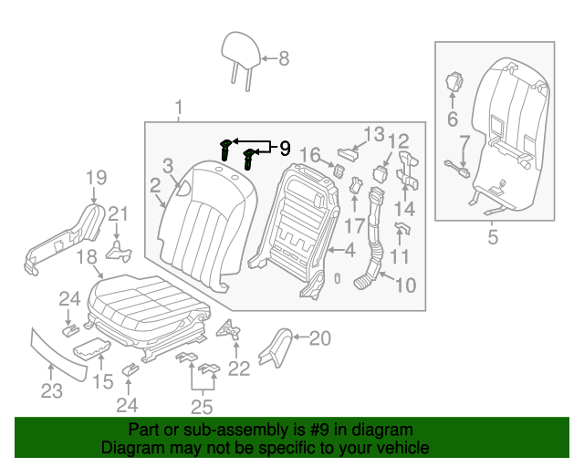 88375-3N000-SH - Headrest Guide - 2011-2013 Hyundai Equus | World OEM ...