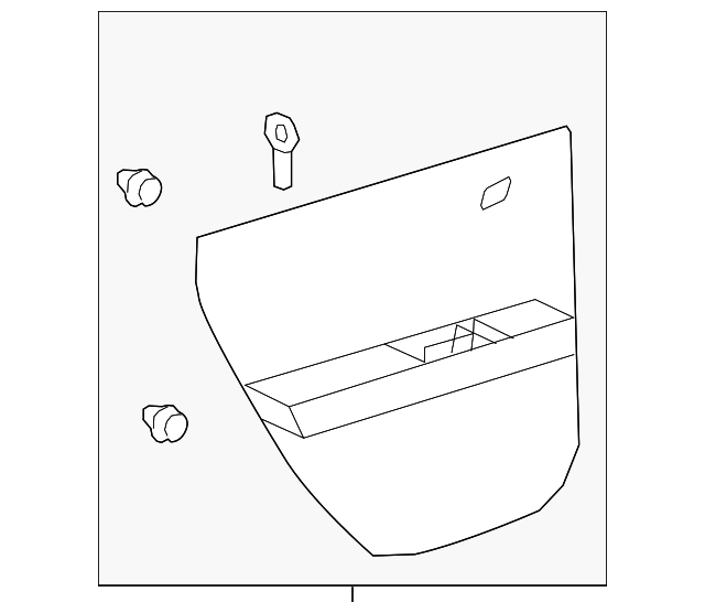 23363812 - Saddle Up Rear Passenger Side Door Trim 2016-2017 Chevrolet ...