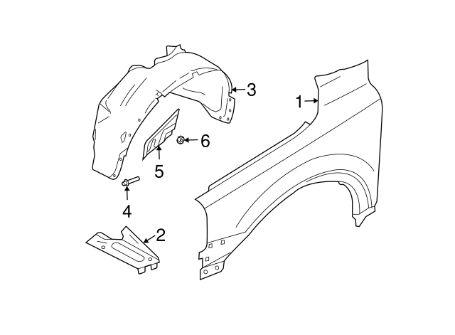2003-2014 Volvo XC90 Fender - Passenger Side (RH) 30796495 | TascaParts.com
