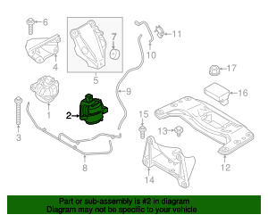 22-11-6-777-371 - Engine Mount 2014-2016 BMW | AutoNationParts.com