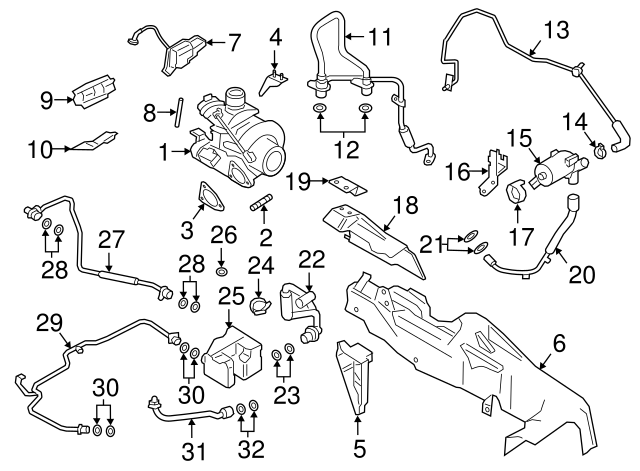 2017-2024 Porsche Pressure Line 9A2-107-220-03 | OEM Parts Online