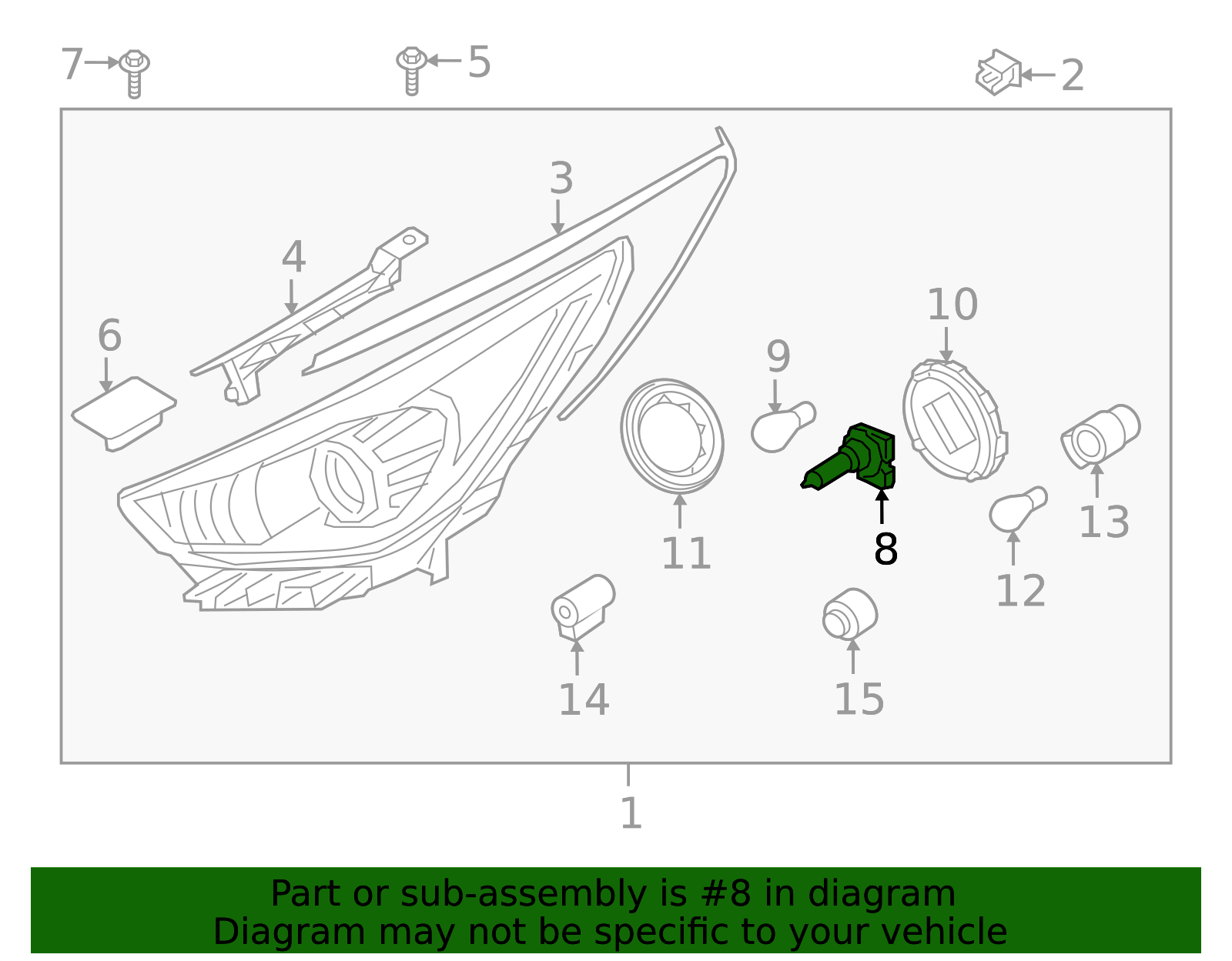 18647-65009H - Headlamp Bulb 2016-2025 Kia | Kia.Parts Store