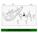 18644-28087L - Turn Signal Light Bulb 2012-2025 Kia | Kia.Parts Store